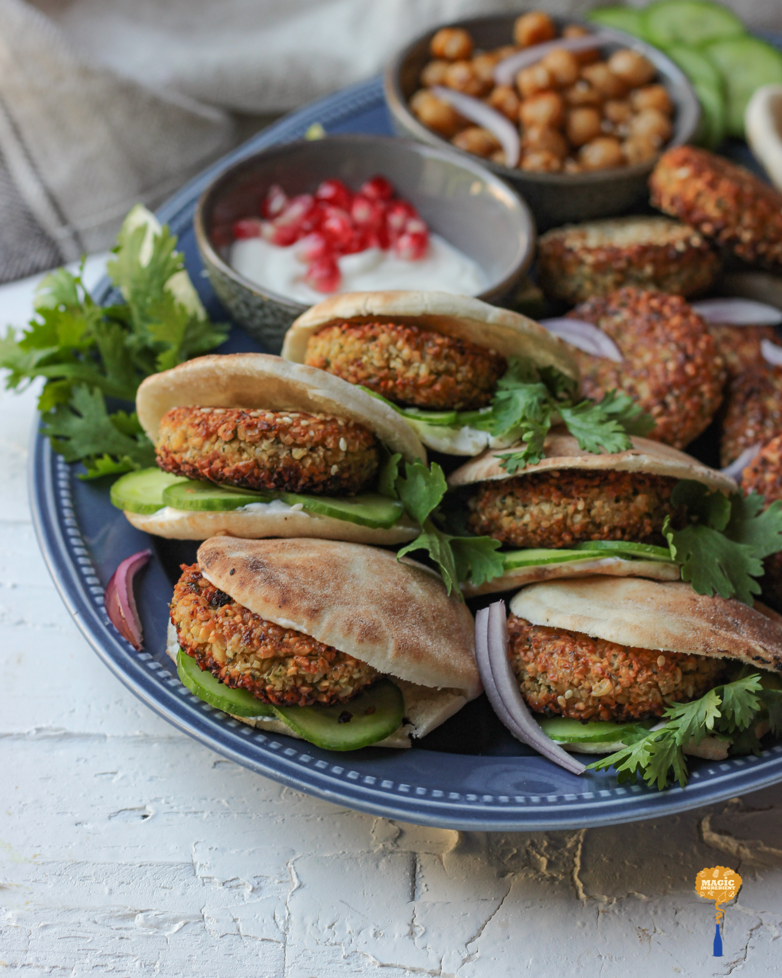 Mini falafel and pita pockets – Magic Ingredient