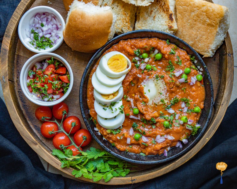 Anda/Egg pav bhaji – Magic Ingredient