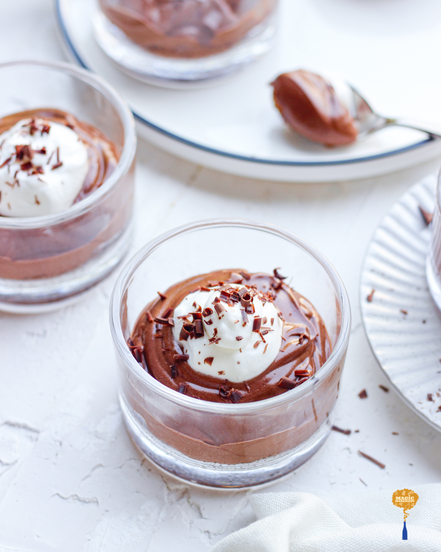 Easy eggless chocolate mousse – Magic Ingredient