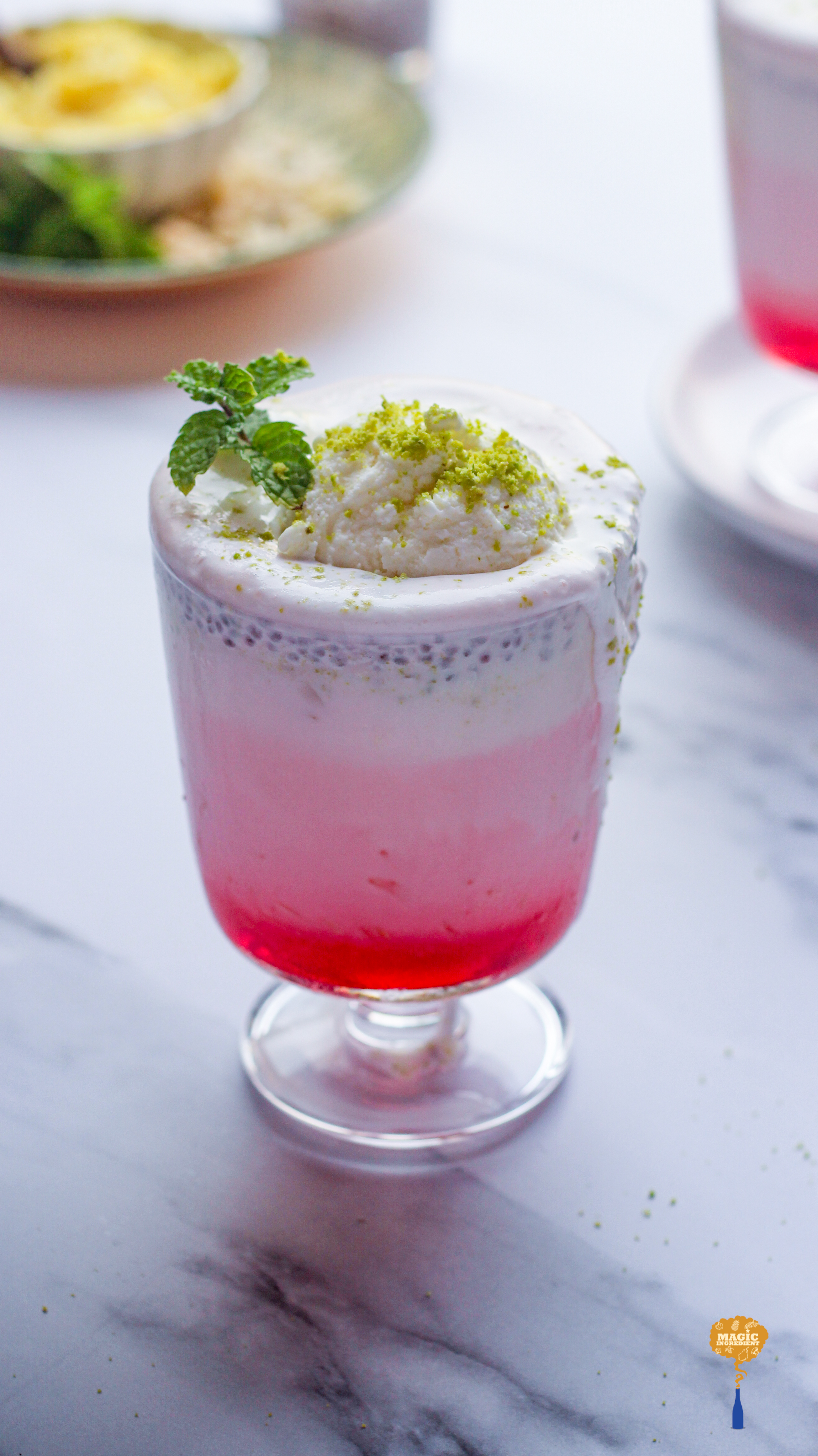 Rose Falooda with saffron – Magic Ingredient