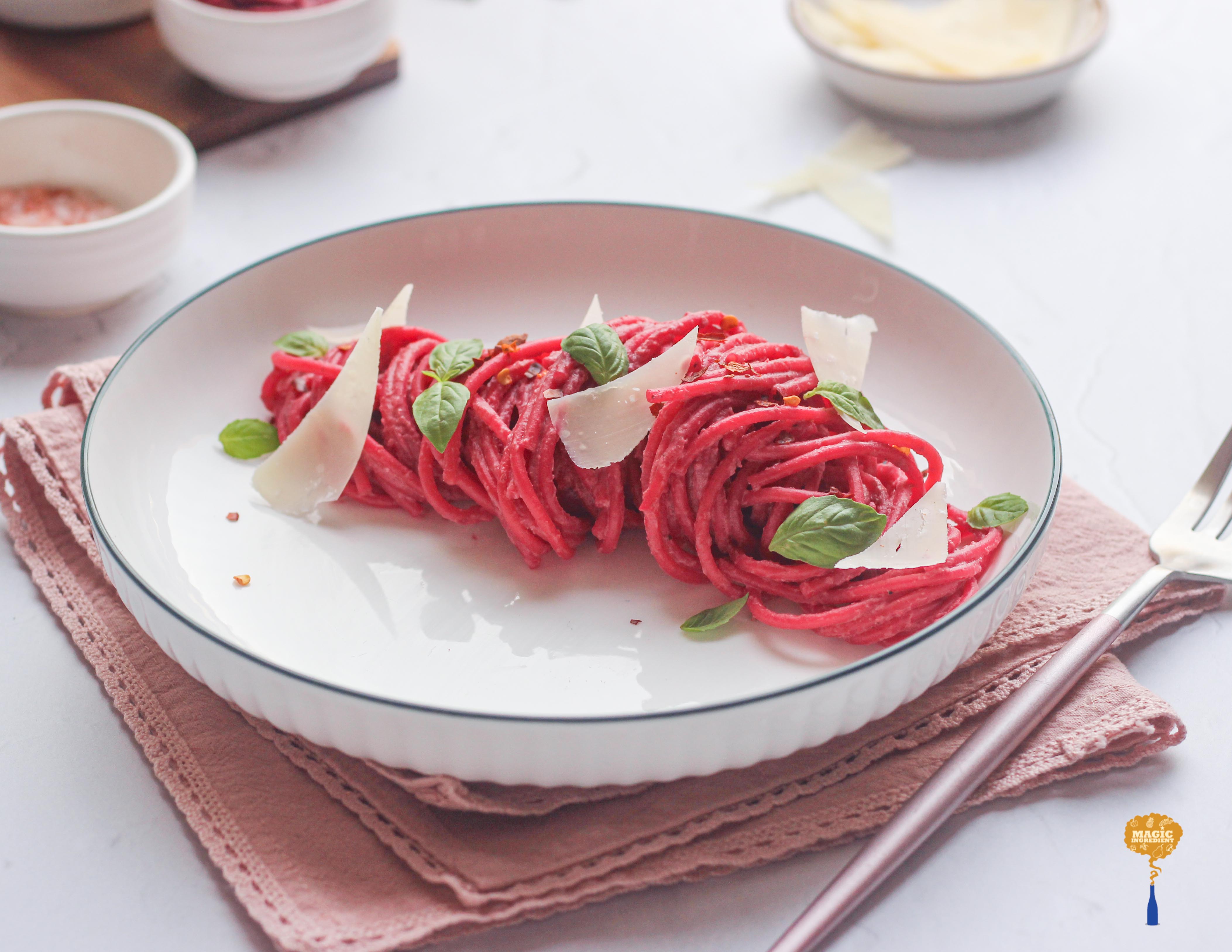 Pink beetroot pasta – Magic Ingredient
