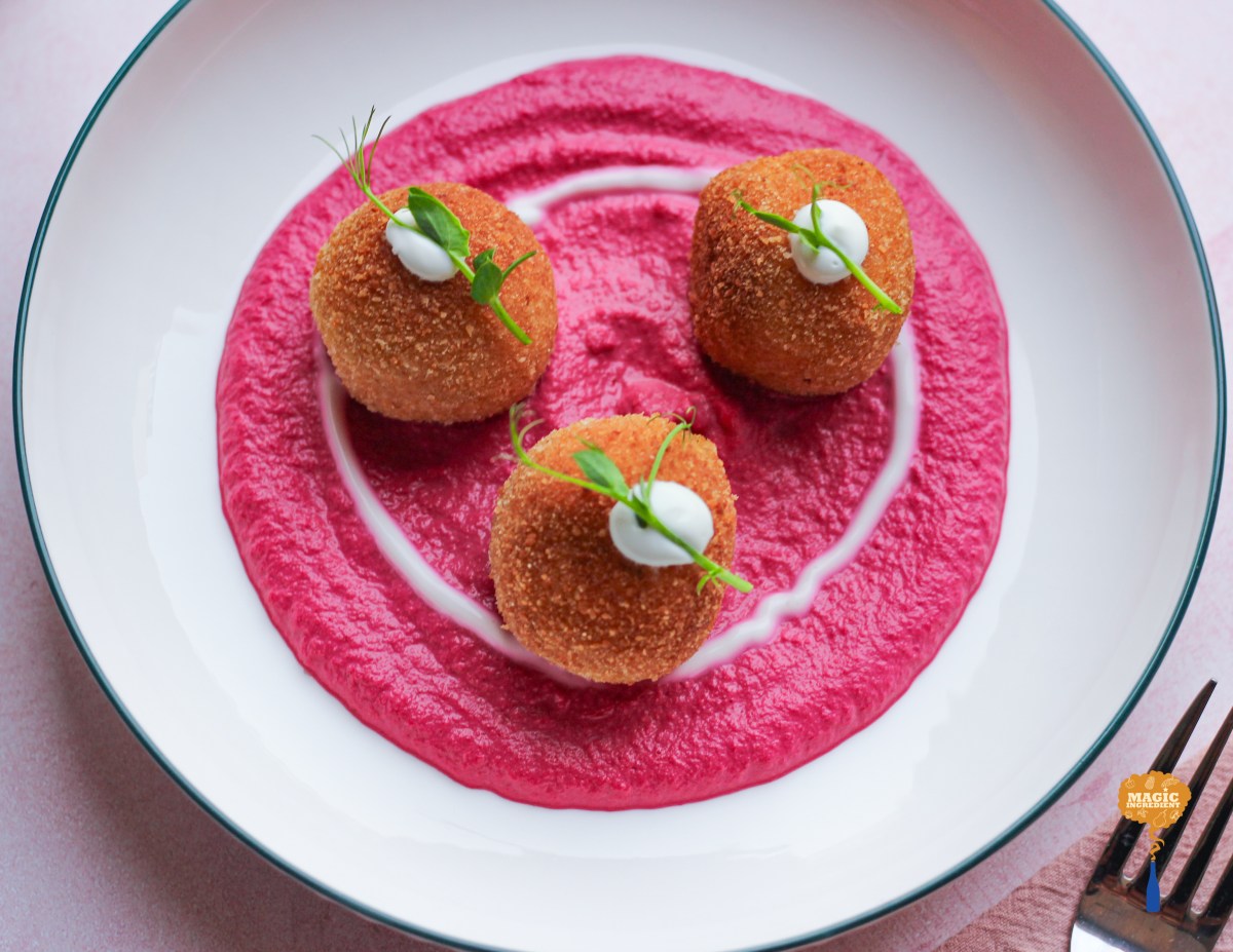 Paneer (Indian cottage cheese) koftas in beetroot feta sauce – Magic ...